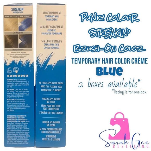 Punky Colour | Hair | Punky Colour Streakin Blue Nib Brush On Temporary ...